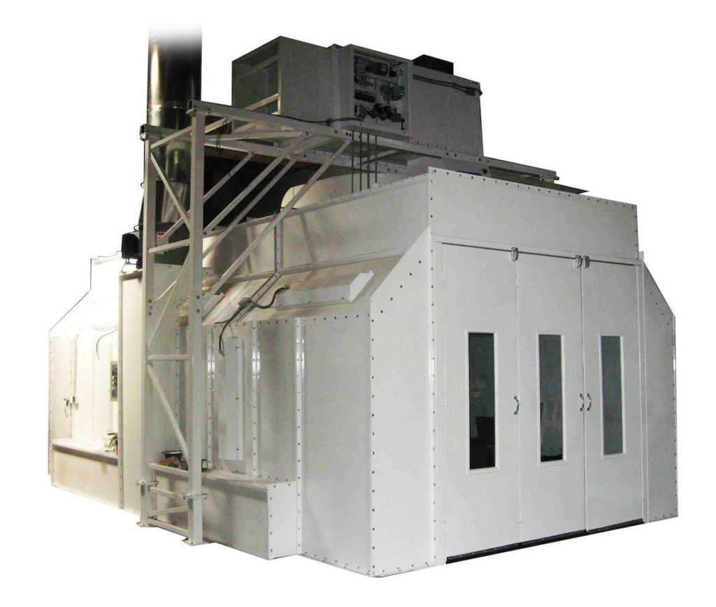 Col-Met Engineered Finishing Solutions Enclosed Paint Booth - Side ...