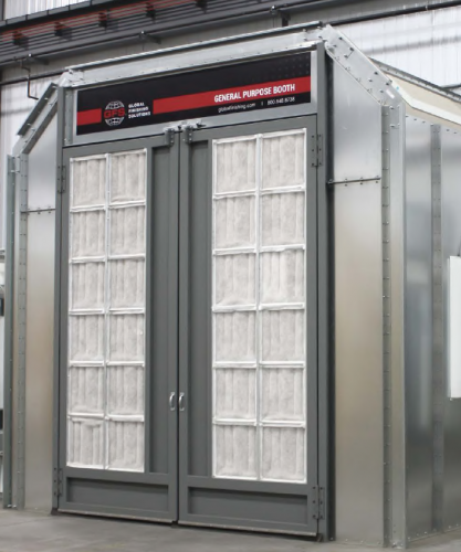 Global Finishing Solutions General Purpose Paint Booth - Crossdraft ...