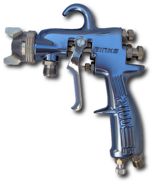 Binks 2100 Pressure Spray Gun (68SS x 68PB) 2101-5111-5 : Schweitzer ...